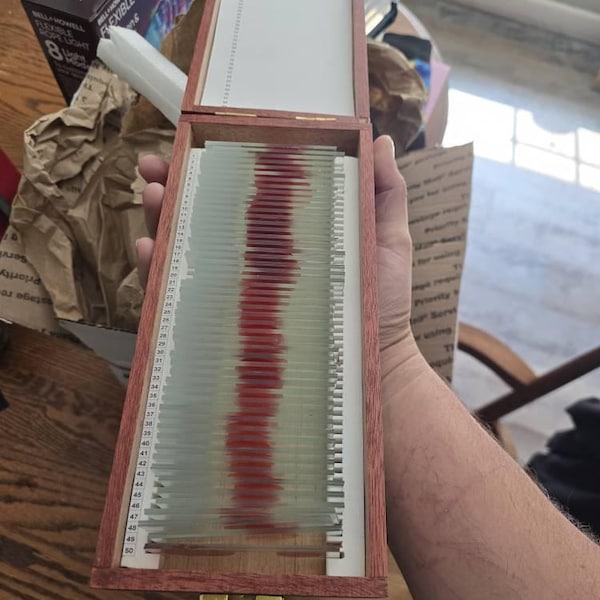 Dexter Blood Slide Box Mahogany - Etsy Australia