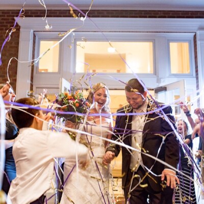 100 Hand Rolled Wedding Ceremony / Reception Exit Sendoff Streamers ...