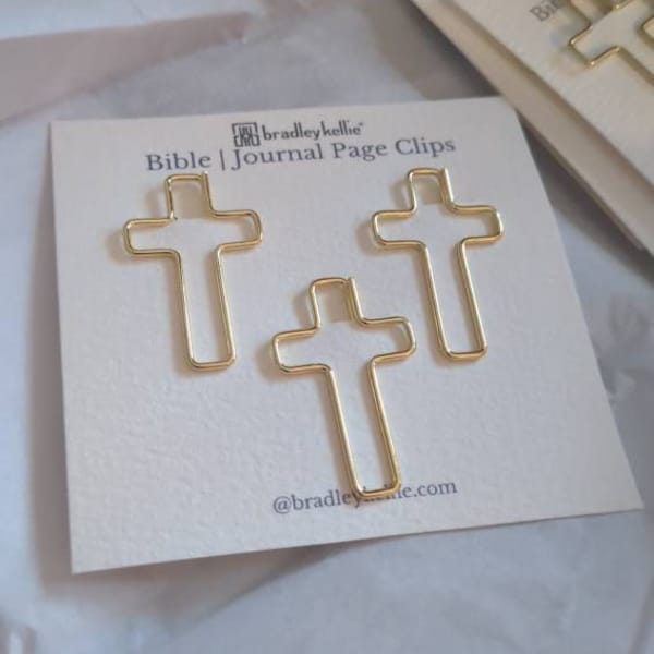 Christian Page Clips Set of 3 Faith Book Marks Journal Page Clips Bible ...