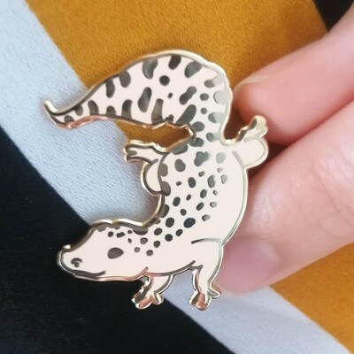 Chibi Leopard Gecko Enamel Pin - Etsy