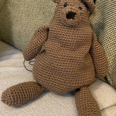 Crochet Pattern, Chunky Benji the Bear, Step by Step US Terms DIY ...