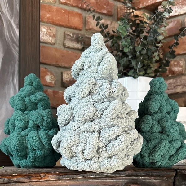 Christmas Tree Video Tutorial/pattern, How to Finger Knit, Christmas ...