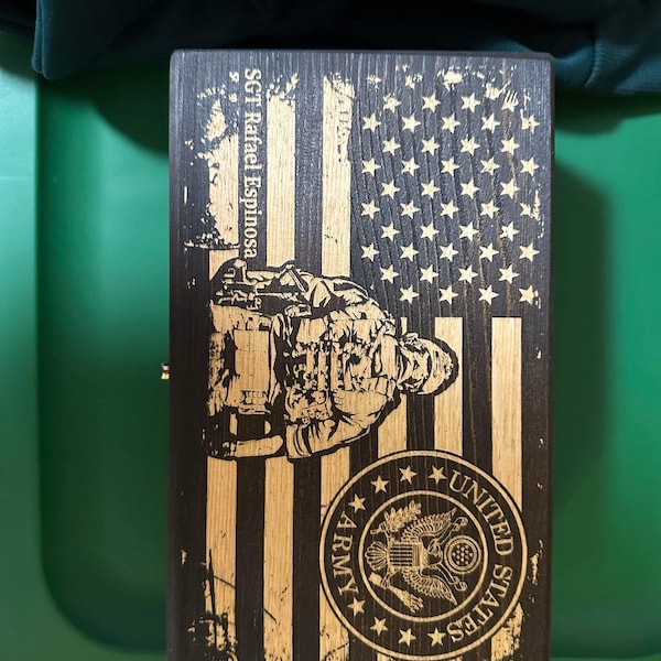 Personalized Engraved Female Veteran Box, Male Veteran Gift, Women ...