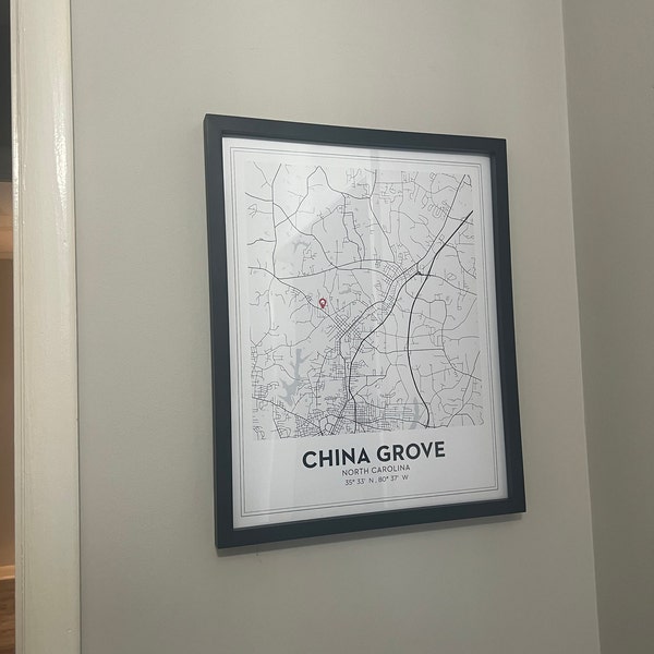 Custom City Map, Any Town, Any City, Custom Area Map, Custom Map Print ...
