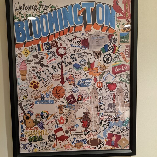 18"x24" - Bloomington, Indiana, Giclée Print Poster - Etsy