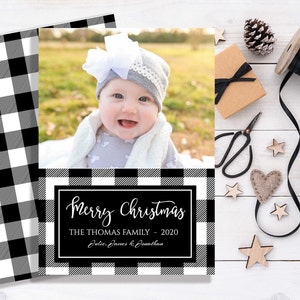 Black and White Plaid Digital Paper Pack, Tartan, Buffalo Check Digital ...