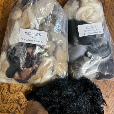 NEW TEXTURED Art Batt, Enchanted Spinning Batt, Dusty Pastel Merino ...