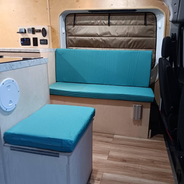Custom Camper Cushions DIY Van Build Custom Cushions Cushion Covers ...