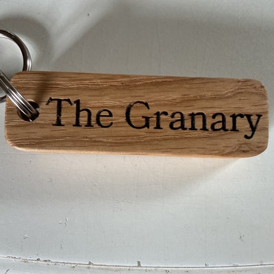 Engraved Wooden Personalised Keyring Personalized Keychain, Made From ...