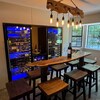 Olive Wood Rustic Light Fixture, Farmhouse Wooden Live Edge Chandelier ...