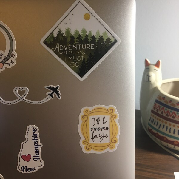 Adventure Sticker, Adventure is Calling and I Must Go, Travel Sticker ...