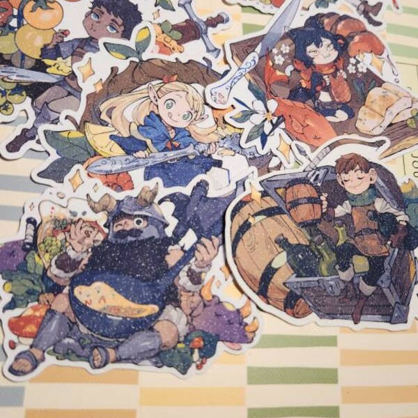 Dunmeshi Glitter Stickers - Etsy