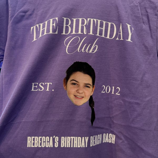 Custom Face Birthday Shirt, Birthday Photo Shirt, Custom Photo Shirt ...