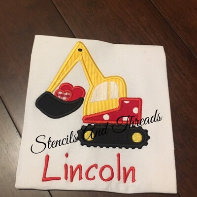 Valentine Embroidery Design Digger Embroidery Digger Valentine Applique ...