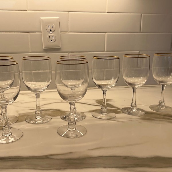 Classic Gold Water Goblets by Fostoria *priced Lower Than Replacements ...