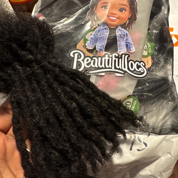 100 Locs Anwi Textured Human Hair Loc Extensions With Curly Tips ...