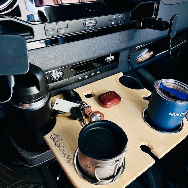 Sprinter Snack Tray Cup Holder 2007-2018 Bamboo - Etsy