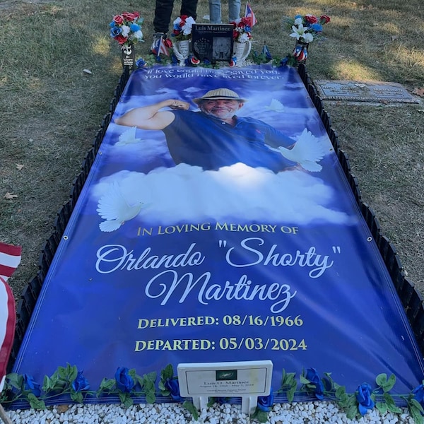 Custom Grave Blanket, Custom Memorial Grave Blanket, in Loving Memory ...