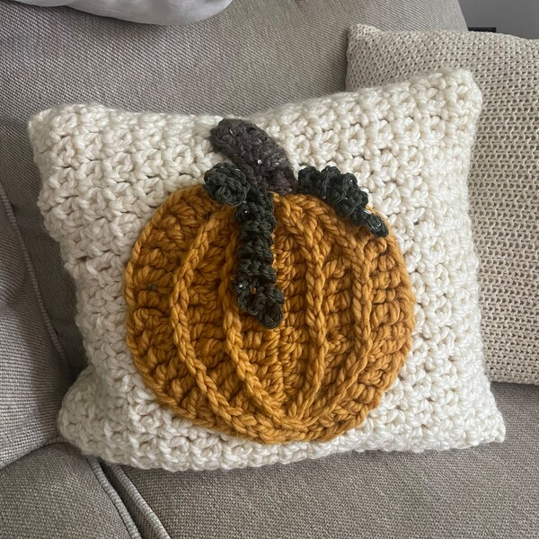 Crochet Pillow PATTERN // Crochet Fall Decor Pillow // Autumn Decor ...