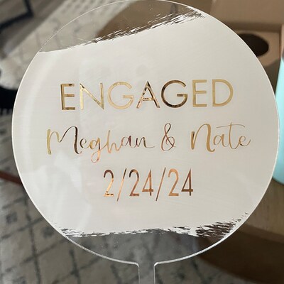 Personalized Anniversary Cake Topper, Golden Anniversary Cake Topper ...