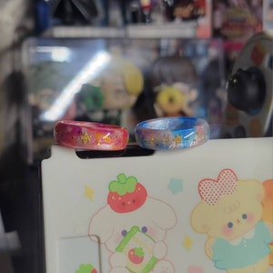 Aroace Ring Aroace Pride Ring Aroace Jewelry Aroace Sunset Pride Resin ...