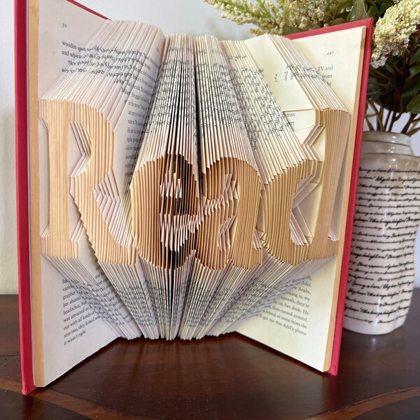 READ Book Folding Pattern — 195 Folds (390 Numbered Pages). PDF Digital ...