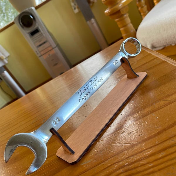 Personalized Wrench, Custom Engraved Spanner, Best Gift for Dad ...