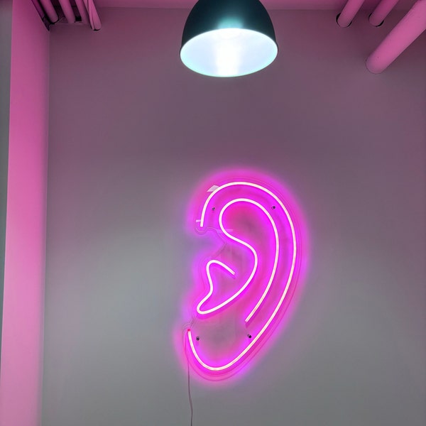 Ear Neon Sign, Human Ear Led Light, Ear Led Neon Sign, Custom Human ...