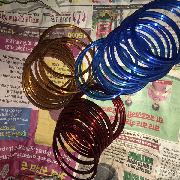 12 Pieces Multi Color Indian Bollywood Costume Wedding Style Plain ...