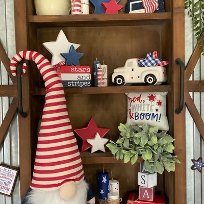 Wooden Stars, Patriotic Stars, Tiered Tray Decor, Americana , Rustic ...