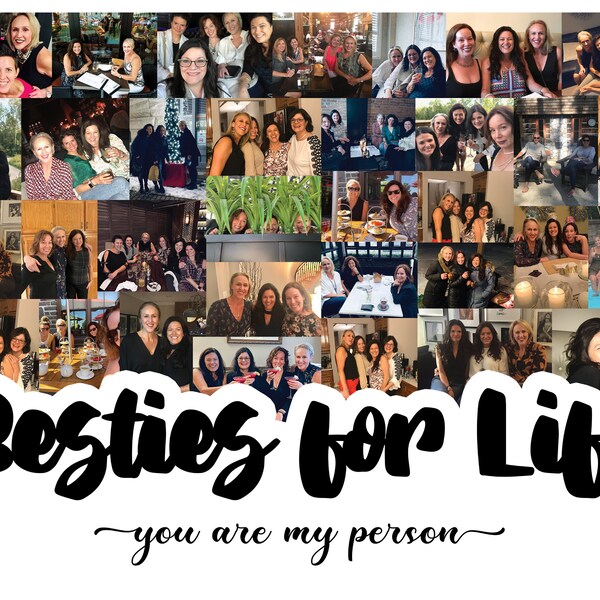 Besties for Life Custom Photo Collage Gift for Best Friend, Personalize ...