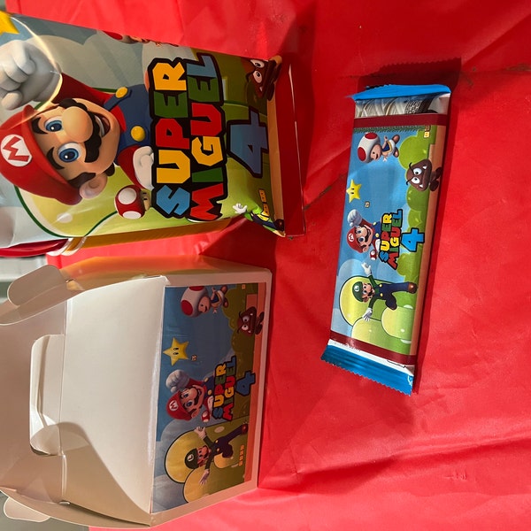 Super Mario Party Bundle - Printable Party Bundle- Chip Bag ...
