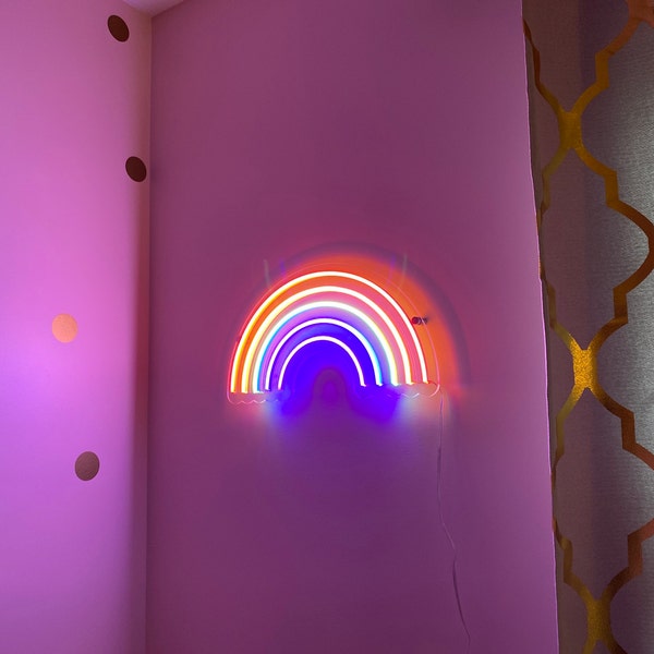 Rainbow Neon Sign,rainbow Neon Light,rainbow Led Sign,rainbow Wall ...