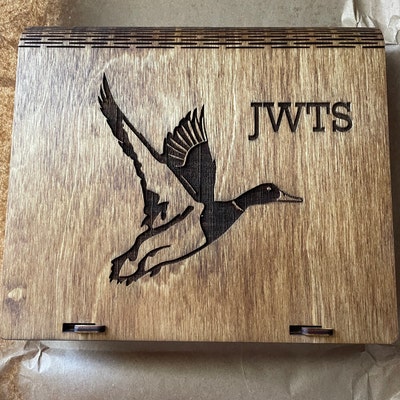 Personalized Duck Call Box Custom Duck Hunter Storage Box Goose Hunting ...