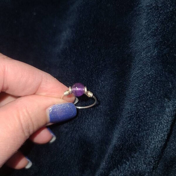 Crystal Fidget Ring, Natural Stone Jewelry, Sterling Silver - Etsy