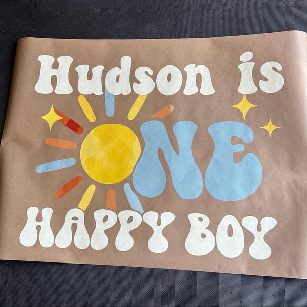Custom Banner, Printed Butcher Paper Banner, Personalized Party Decor ...