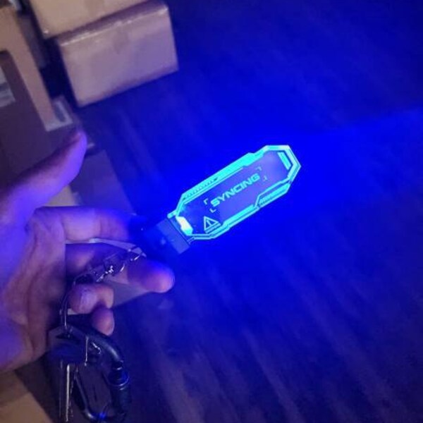 Cyberpunk Keychain - Color Changing - Stocking Stuffer -light up ...