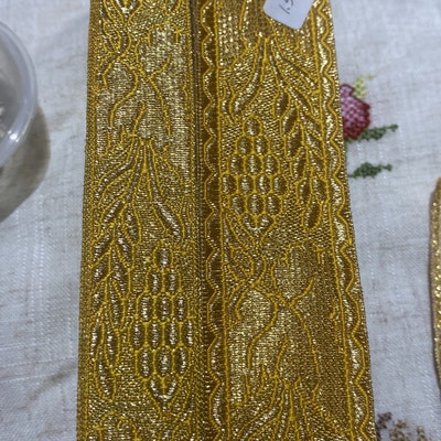 Gold Metallic Fringe Church Liturgical Vestment Gold and - Etsy