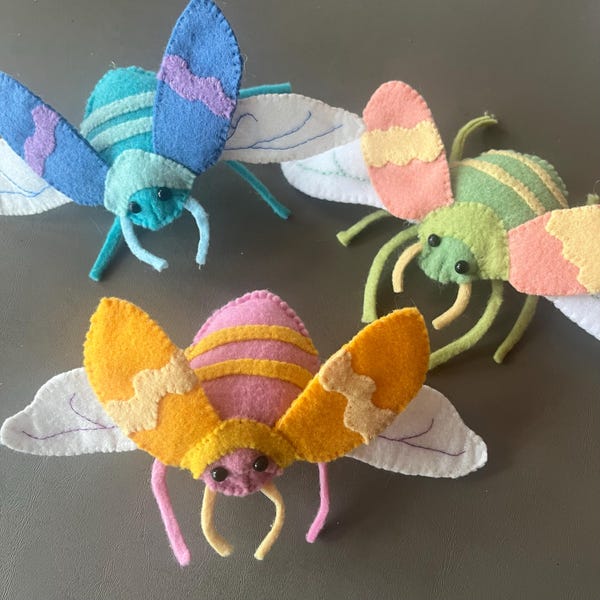 Spring Felt Beetle PDF Pattern, DIY Insect Sewing Tutorial, SVG ...