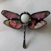 Brooch Stained Glass Bat, Broken China, Handmade, Halloween, Gift, for ...