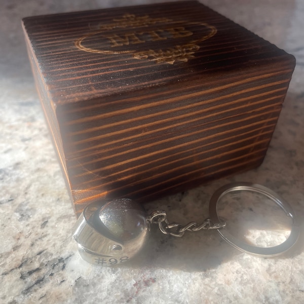 Personalized Monogrammed Motorcycle Helmet Biker Key Chain Men ...