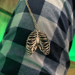 Rib Cage Necklace Ribcage Jewelry Pendant - Etsy
