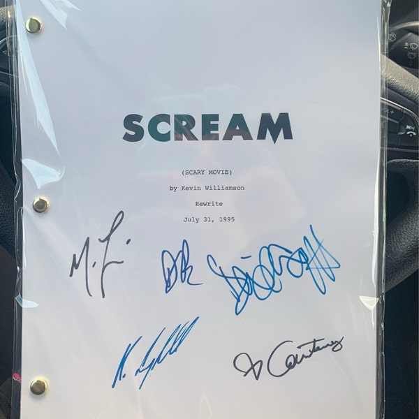 Scream Movie Horror Movie Script Original Full Screenplay - Etsy