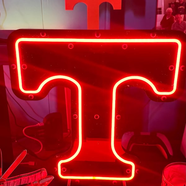 University of Tennessee Vols Power T Neon LED Light Art - Etsy