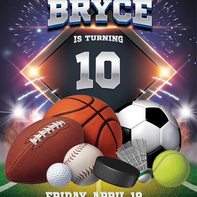Soccer Birthday Party Invitation Editable Soccer Invite, Football Flyer ...