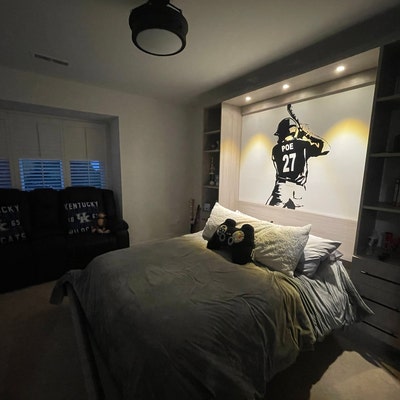 Baseball Wall Decal Custom Name Baseball Wall Decor Wall Art Baseball ...