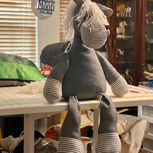 Plush Horse Doll Sewing Pattern: Rustic Horseshoe's Original Nutty Nag ...