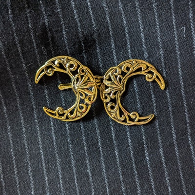 Moon Cloak Cloakclasp Double Moon Cape Closure Fibula - Etsy