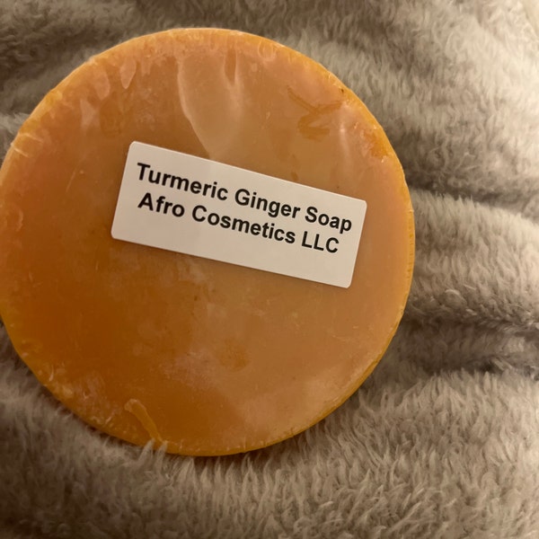 Turmeric Ginger Soap, 100% Natural Organic Vegan for Face Wash, Face ...
