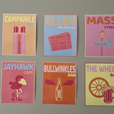 SET OF 8 Cocktail Drink, Colorful Bar Poster Set Digital File - Etsy